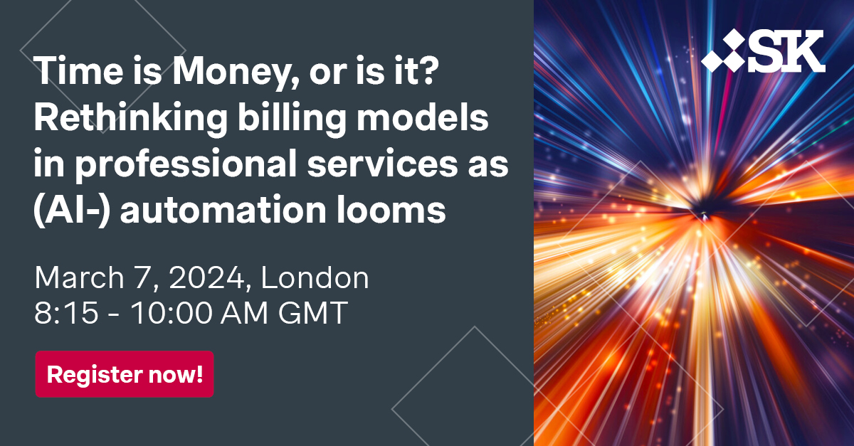 Time is Money, or is it? Rethinking billing models in professional ...